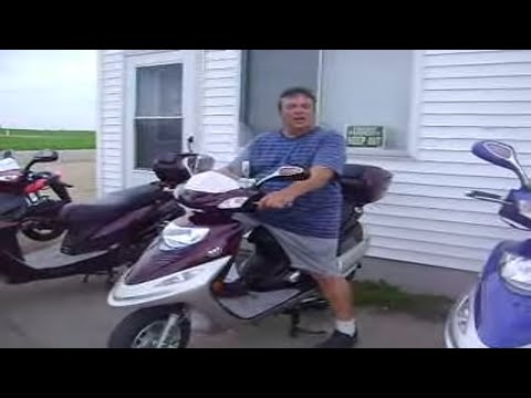 WILDFIRE WFH150-D SCOOTER in BURGUNDY - YouTube