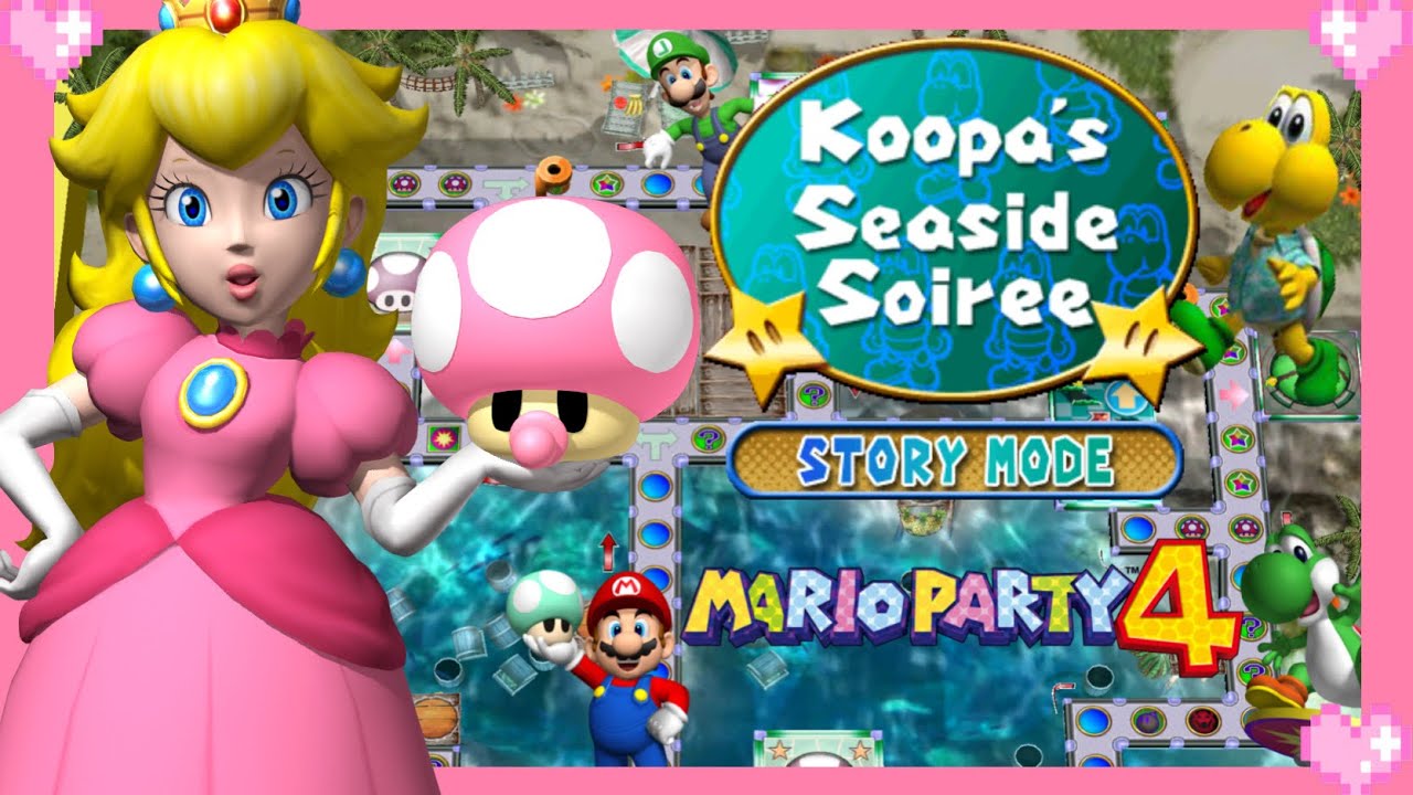 🌸 Mario Party 4 (Koopa’s Seaside Soiree) Peach Story Mode Gameplay 🌸 - YouTube