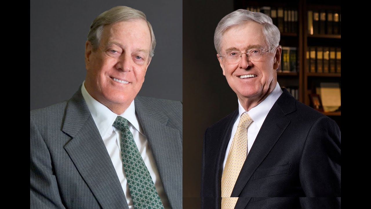 Koch Brothers Accuse Dems of Backing from Evil Koch-Like Brothers - YouTube