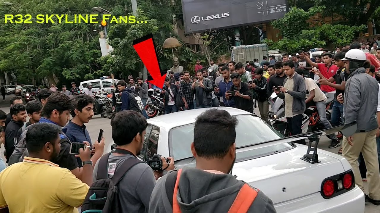 How to CRASH 15+ LAMBORGHINI'S Meet up...Bring a R32 SKYLINE GT-R ...