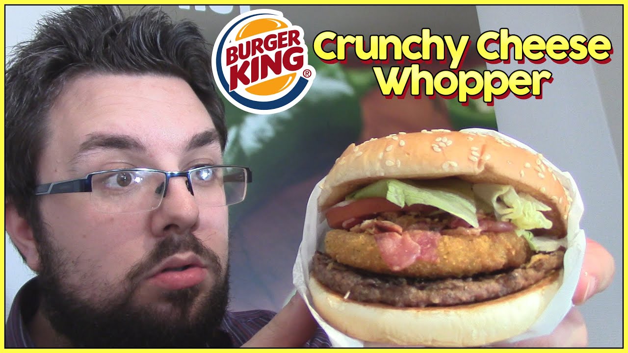 Burger King Crunchy Cheese Whopper Review - YouTube