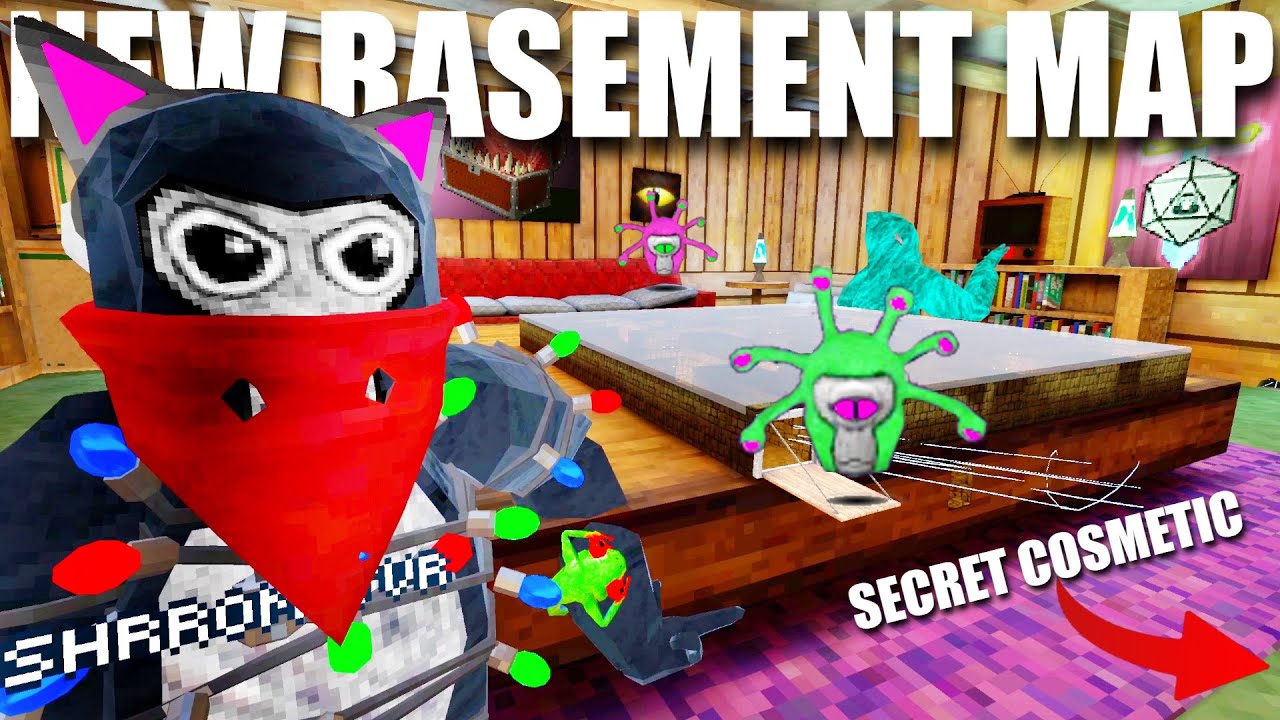 Gorilla Tags NEW OG Basement Map UPDATE (Secret Cosmetic) - YouTube