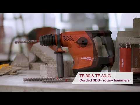 OVERVIEW of Hilti's TE 30 and TE 30-C-AVR SDS plus rotary hammers - YouTube