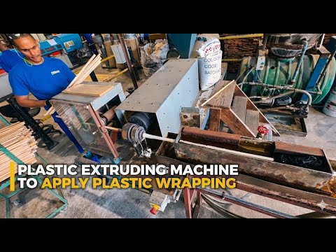 Automatic Wood Dowel Making & Plastic Coating System | Extrusion Line ...
