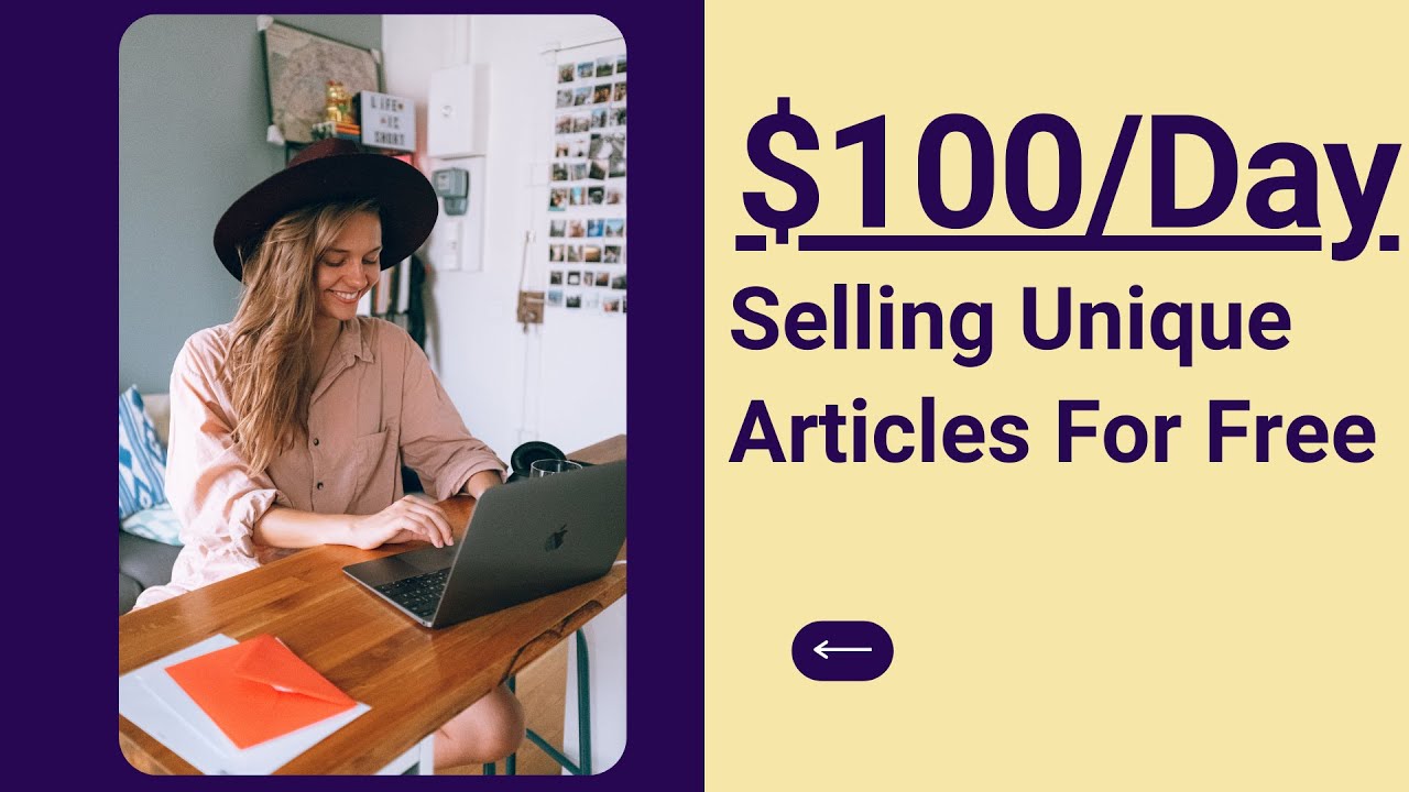 Make Money Selling Unique Articles Online For Free - YouTube