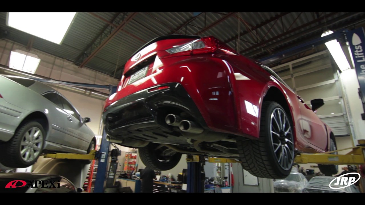 LEXUS RC-F | APEXI EXHAUST INSTALL | 2017 - YouTube