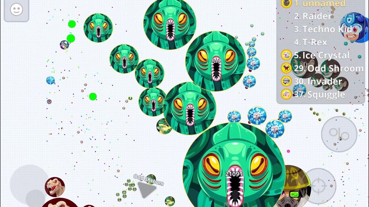 【Agario Mobile】Server take over with 色んな人 - YouTube