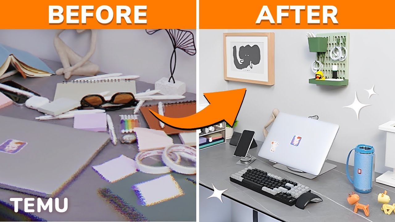 Temu Desk Setup Collection 2023 | Home Series #homehacks #tablesetting ...