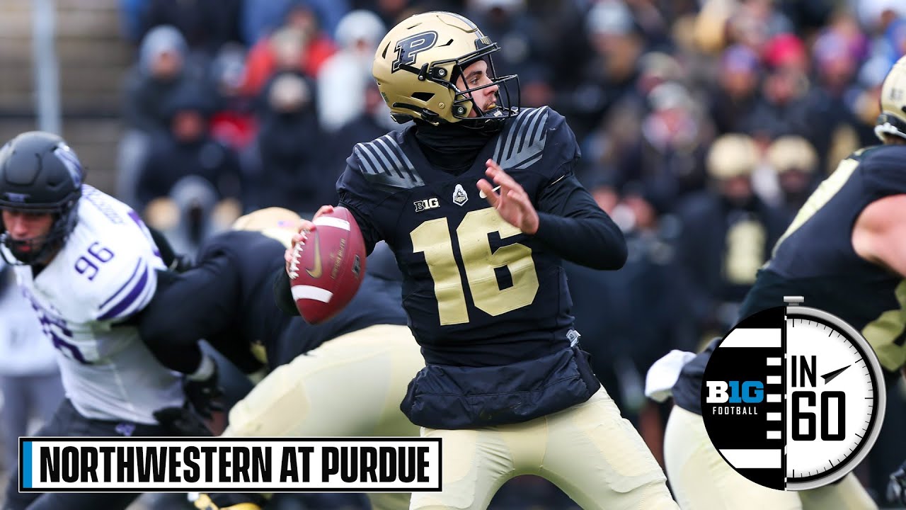 Northwestern at Purdue | Nov. 19, 2022 | B1G Football in 60 - YouTube