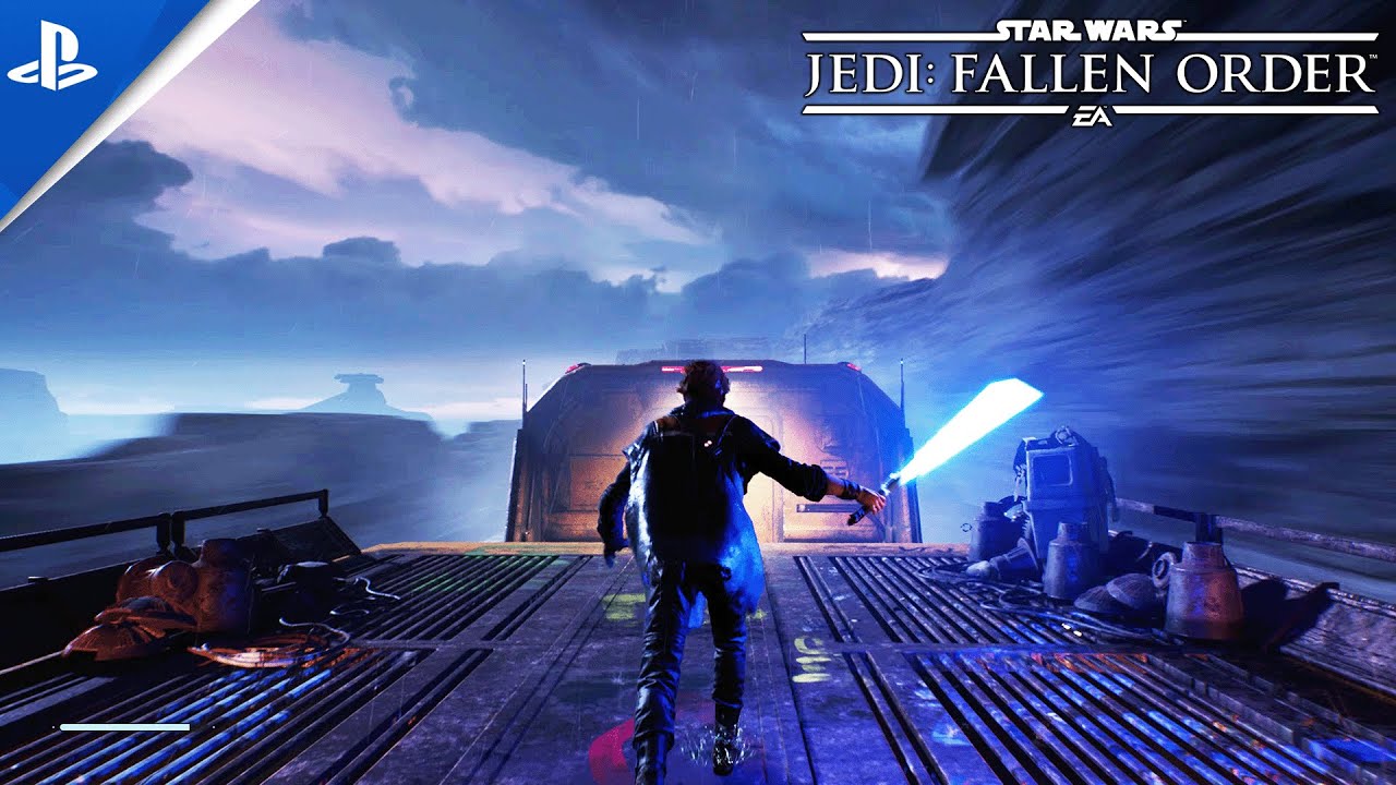 STAR WARS JEDI Train Scene - Second Sister Fight + Gameplay PS5 ...