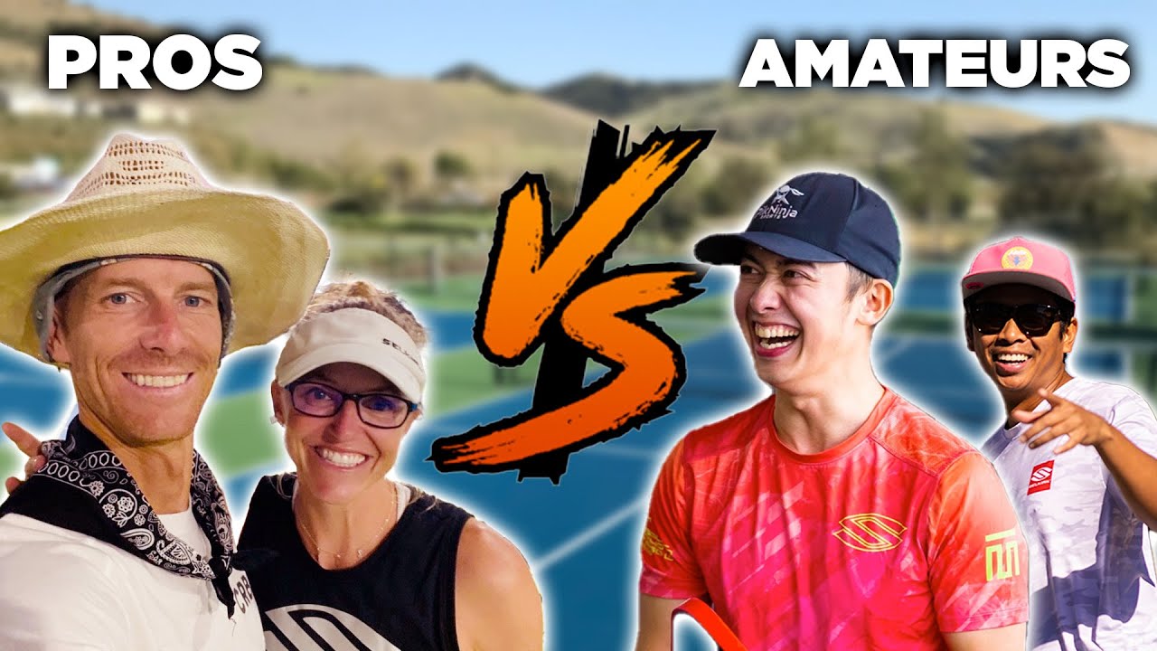 Two Pro Pickleball Players vs Two Amateurs Who Wins? - YouTube