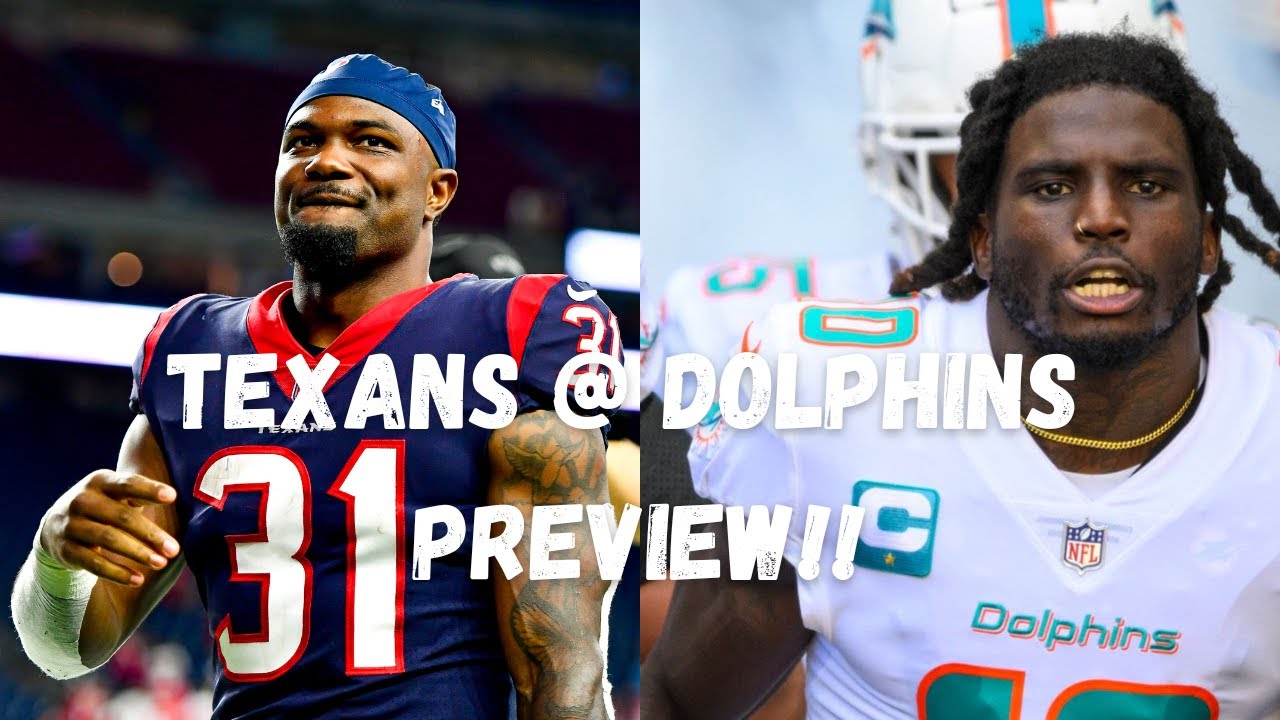 TEXANS @ DOLPHINS PREVIEW!! - YouTube
