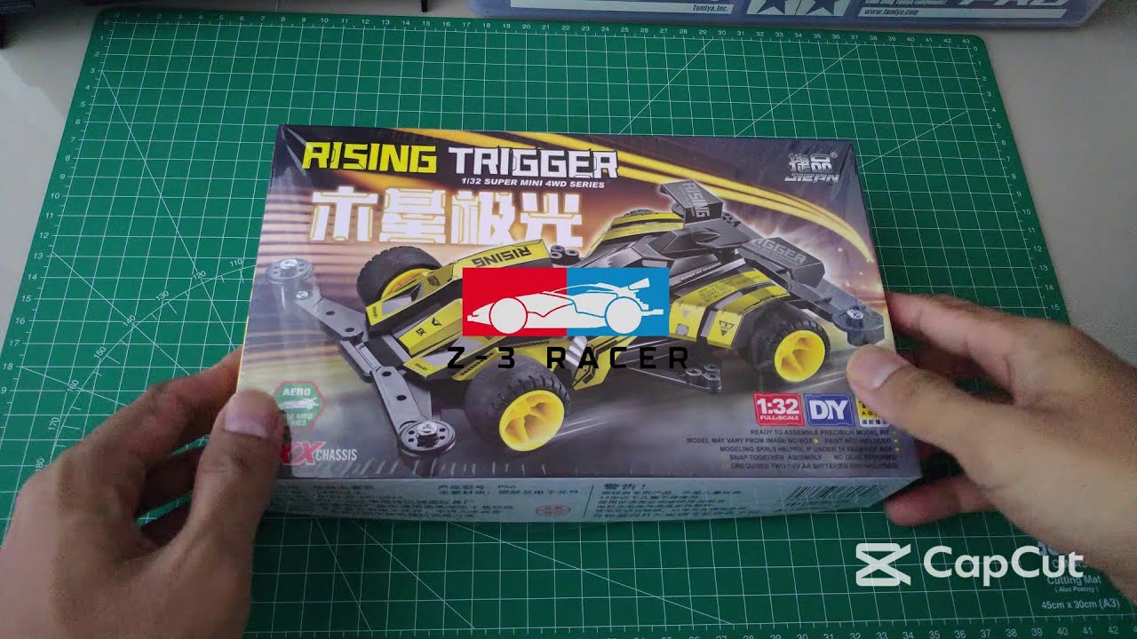 Unboxing Mini 4WD Rising Trigger dari Jiepin - YouTube