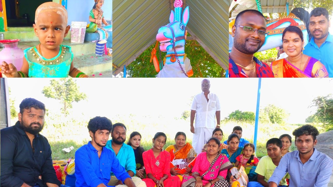 My Family Function Vlog | Kids Mottai On Temple | Mottai Function ...