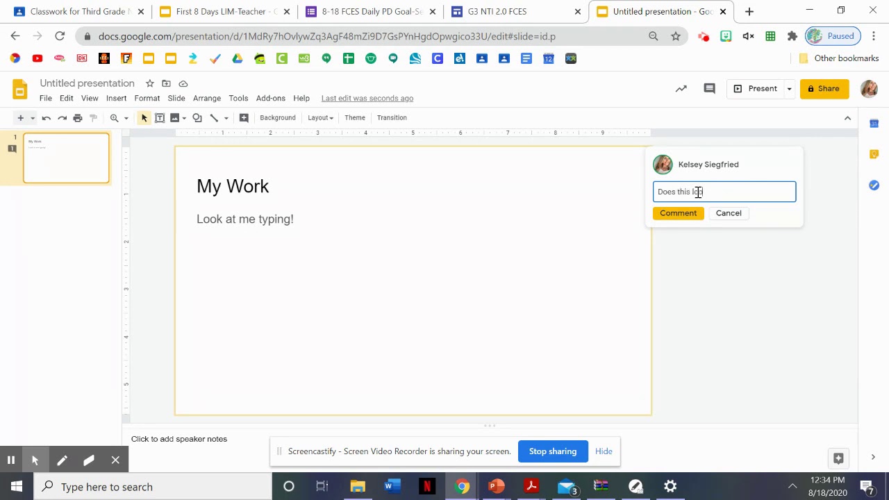 Making Comments On Google Slides YouTube Making Comments On Google Slides YouTube