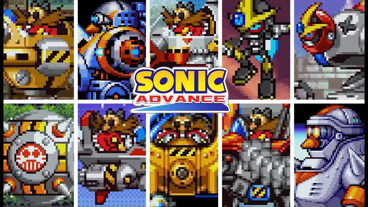 SONIC ADVANCE SERIES - All Bosses (As All Characters) - YouTube