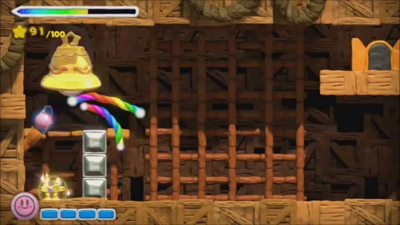 Kirby and the Rainbow Curse - 100% Walkthrough - Level 3-2 The Haunted ...