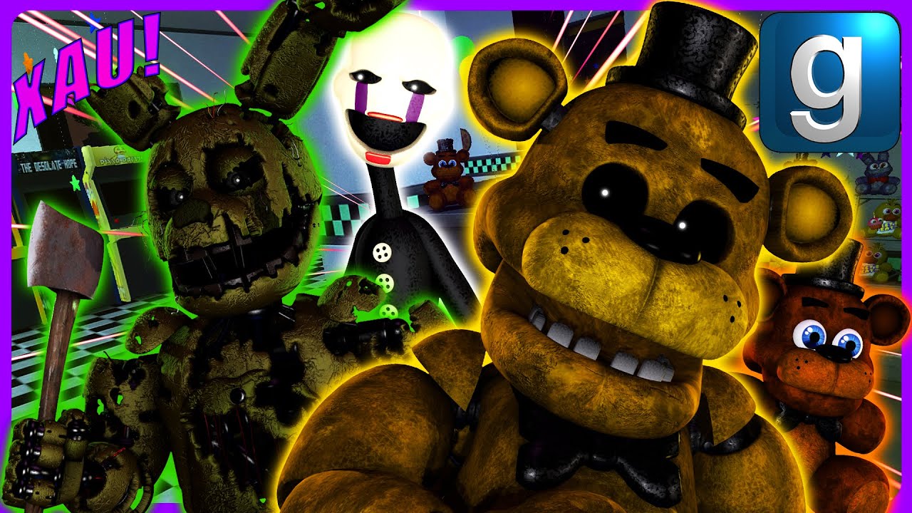 Gmod FNAF | XAU [2x5] The Rise Of Springtrap! - YouTube