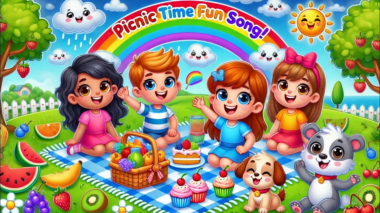 Picnic Time Fun Song for Kids | Cartoon Baby Song with Fun and Laughter ...