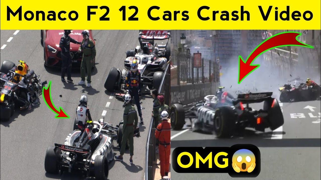Monaco GP 2025: Massive Formula 2 Crash | 12-Car Pile-Up in F2 Monaco ...