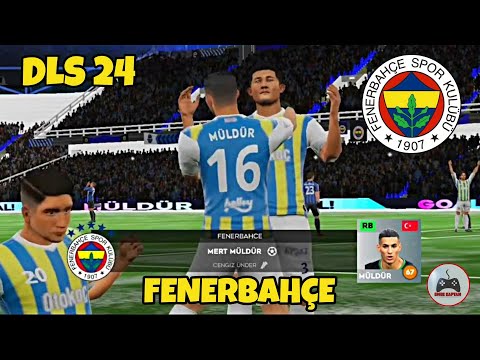 DLS 24 FB MODU 🟡🔵 DREAM LEAGUE SOCCER 2024 FENERBAHÇE FORMA VE LOGO TASARIMI + İSPANYOL SPİKER