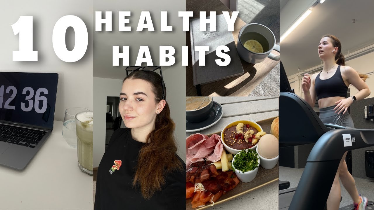 TRYING 10 HEALTHY HABITS FOR A WEEK *life-changing* - YouTube