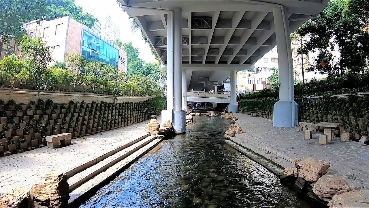 Walking along the Dong Ho Stream, Guangzhou / 東濠涌, 廣州 [1080P 60FPS ...