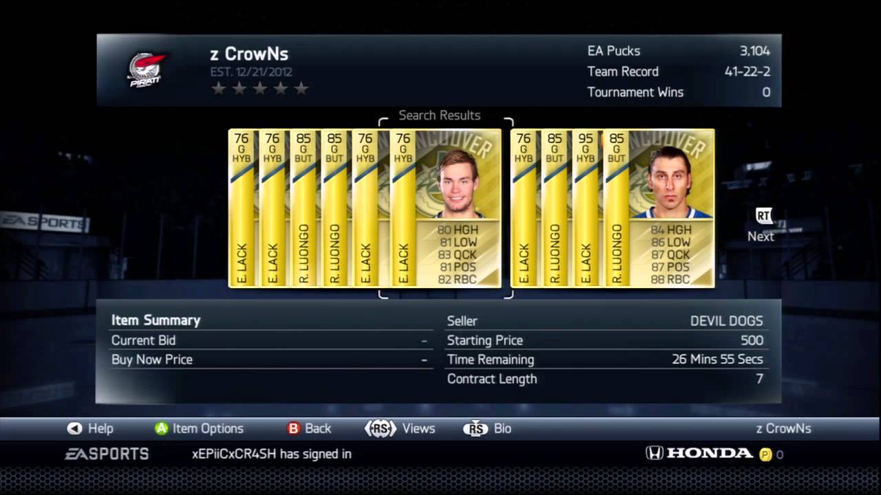 NHL 14: CHEAP HUT PLAYERS - YouTube