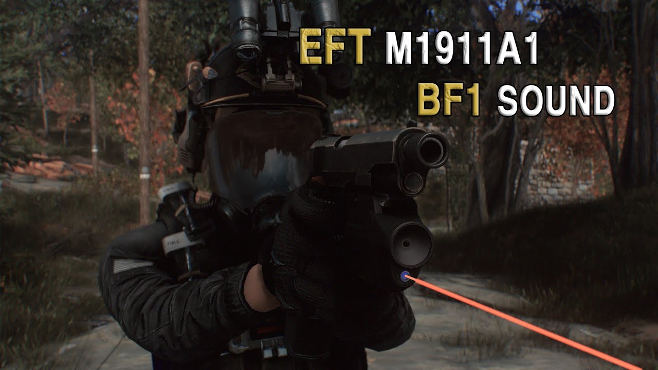 Fallout 4 MOD EFT M1911A1 BF1 SOUND - YouTube