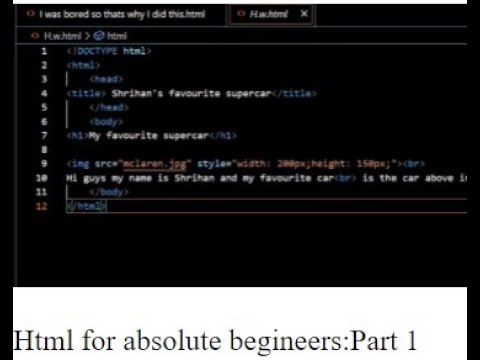 Html part 6 - YouTube