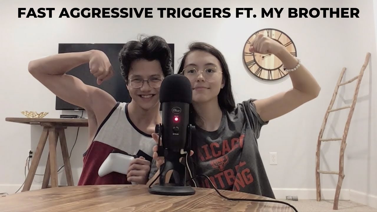 ASMR | Brother Tries Fast ASMR | random tingly intense mic triggers ...