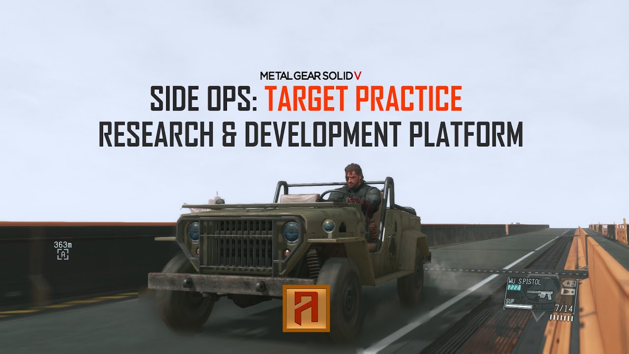 MGS V: Side Ops - Target Practice (Research & Development Platform ...