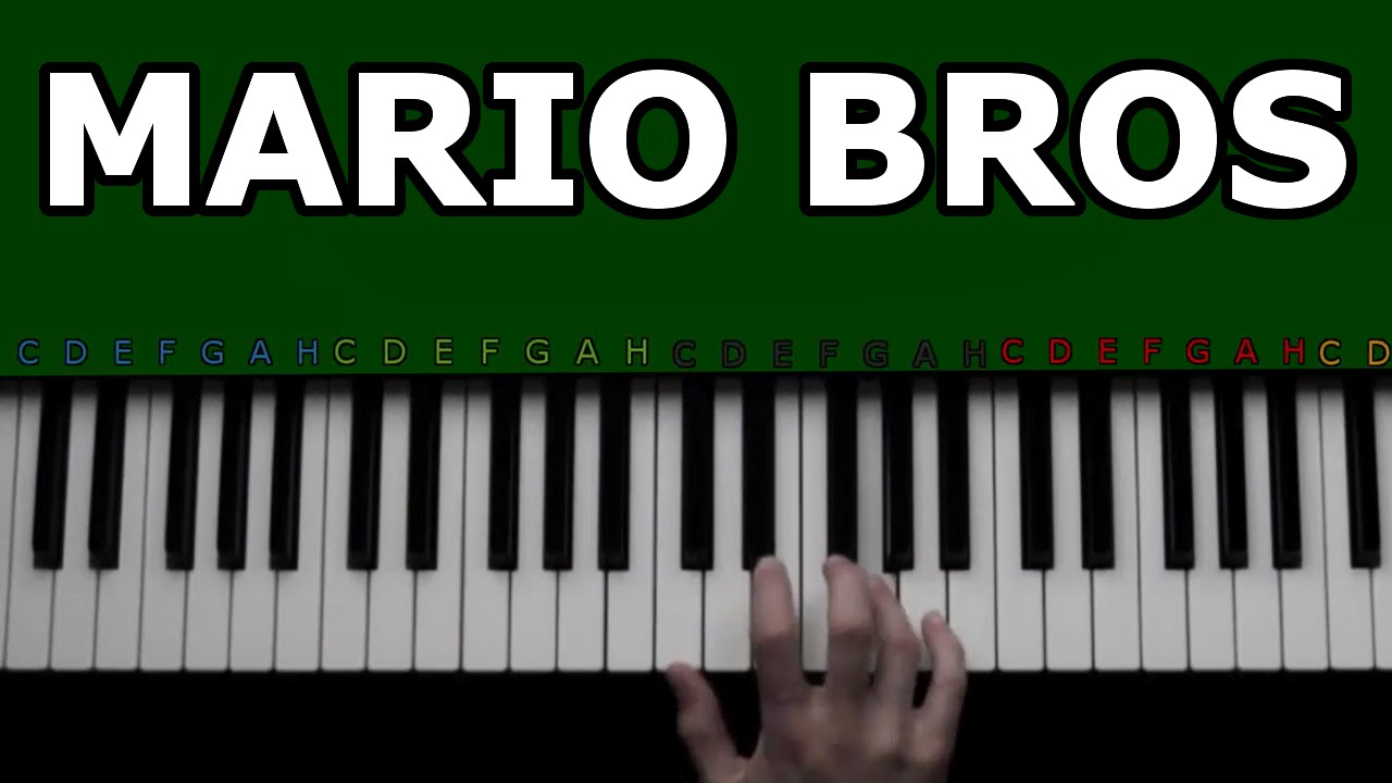 MARIO BROS - nauka gry na keyboardzie - YouTube