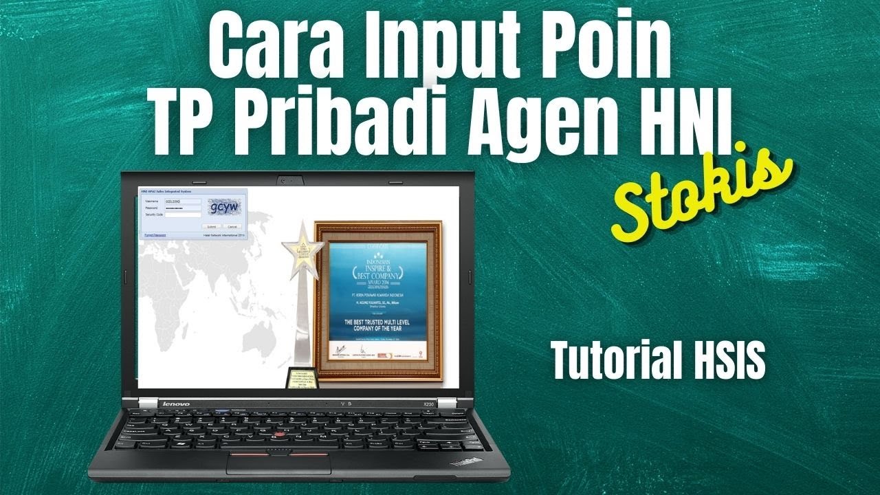 Cara Input Poin TP Pribadi Agen HNI HPAI Melalui HSIS - YouTube