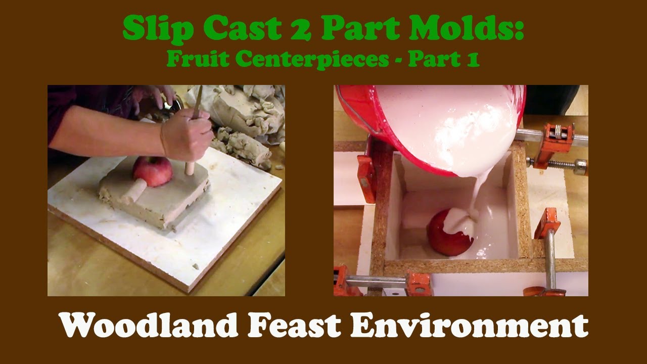 Fruit Centerpiece part 1: 2 part plaster molds for ceramic slip casting ...
