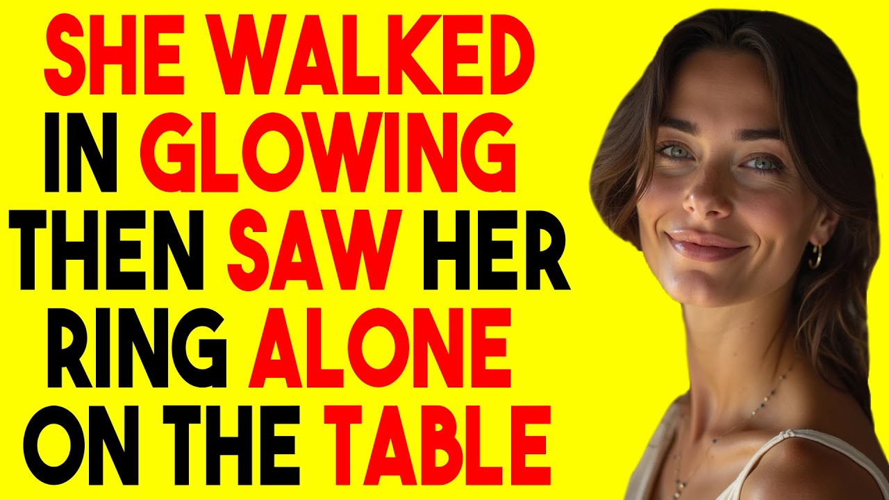 She walked in glowing — then saw her ring alone on the table. - YouTube