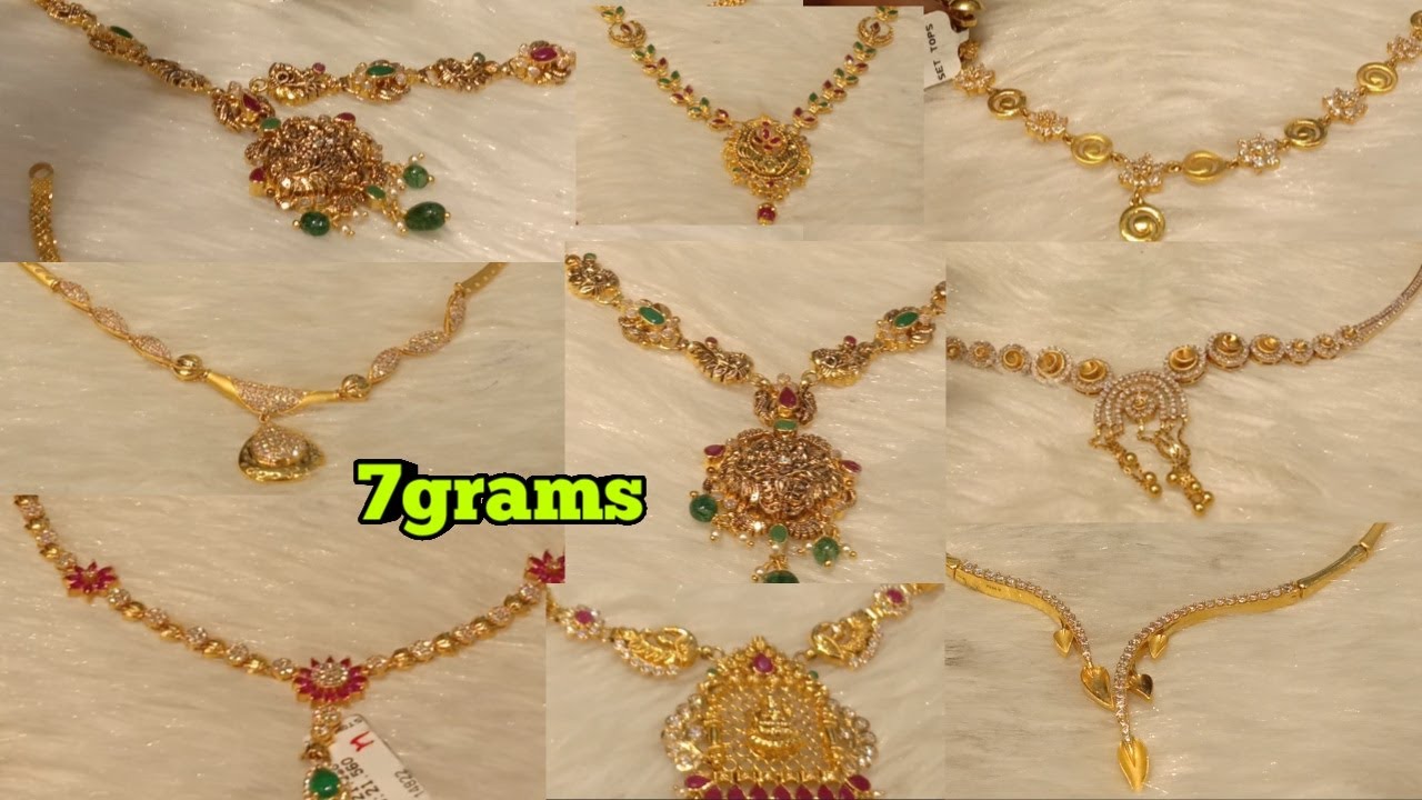 22ct lightweight uncut stone step necklace designs with weight&adress ...