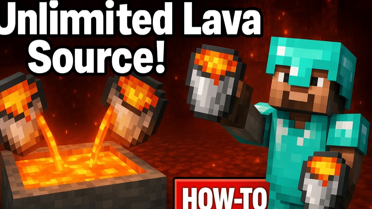 How to Make Unlimited Lava Source in Minecraft Survival 2025 (Fast ...