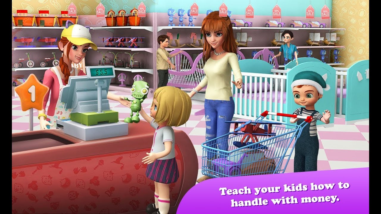 Virtual Baby Home Store Cashier & Manager - Android Gameplay HD - YouTube