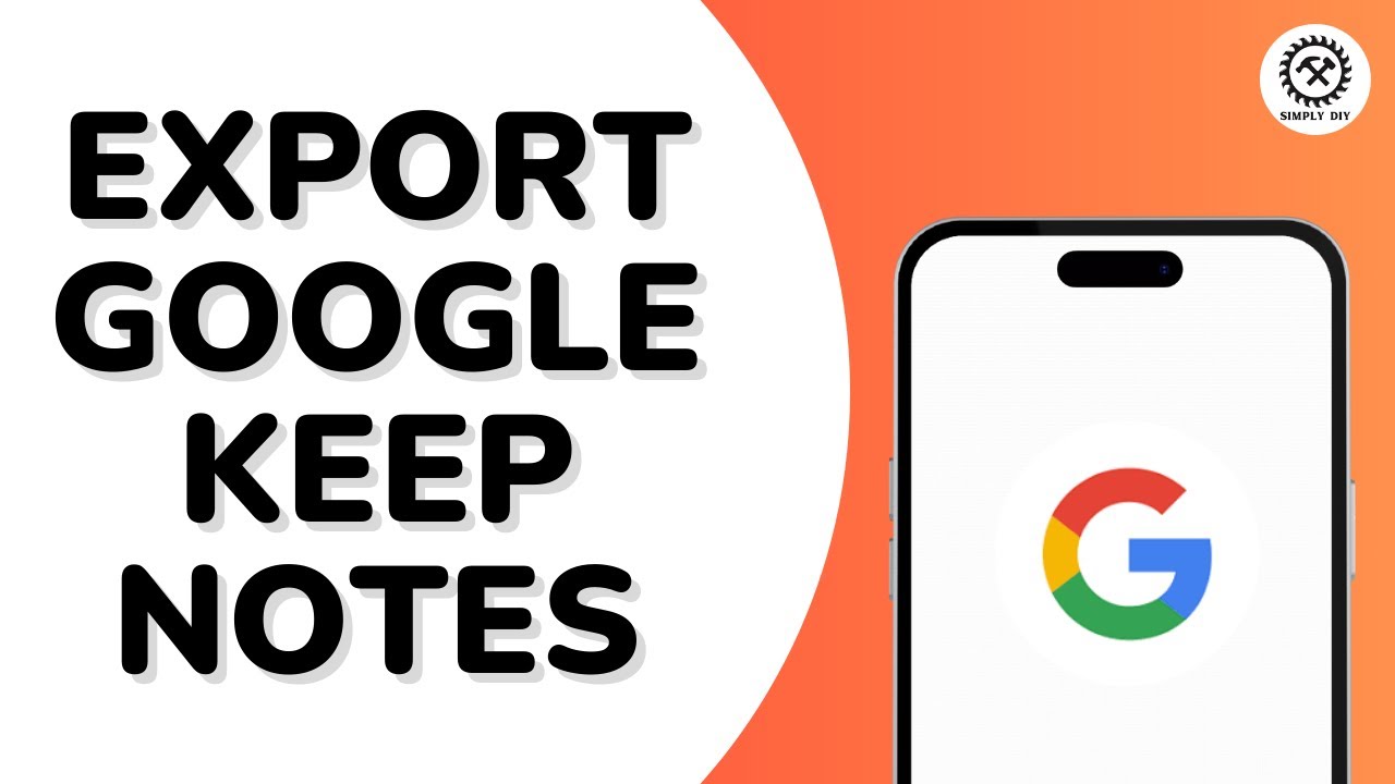 How to Export Google Keep Notes - YouTube