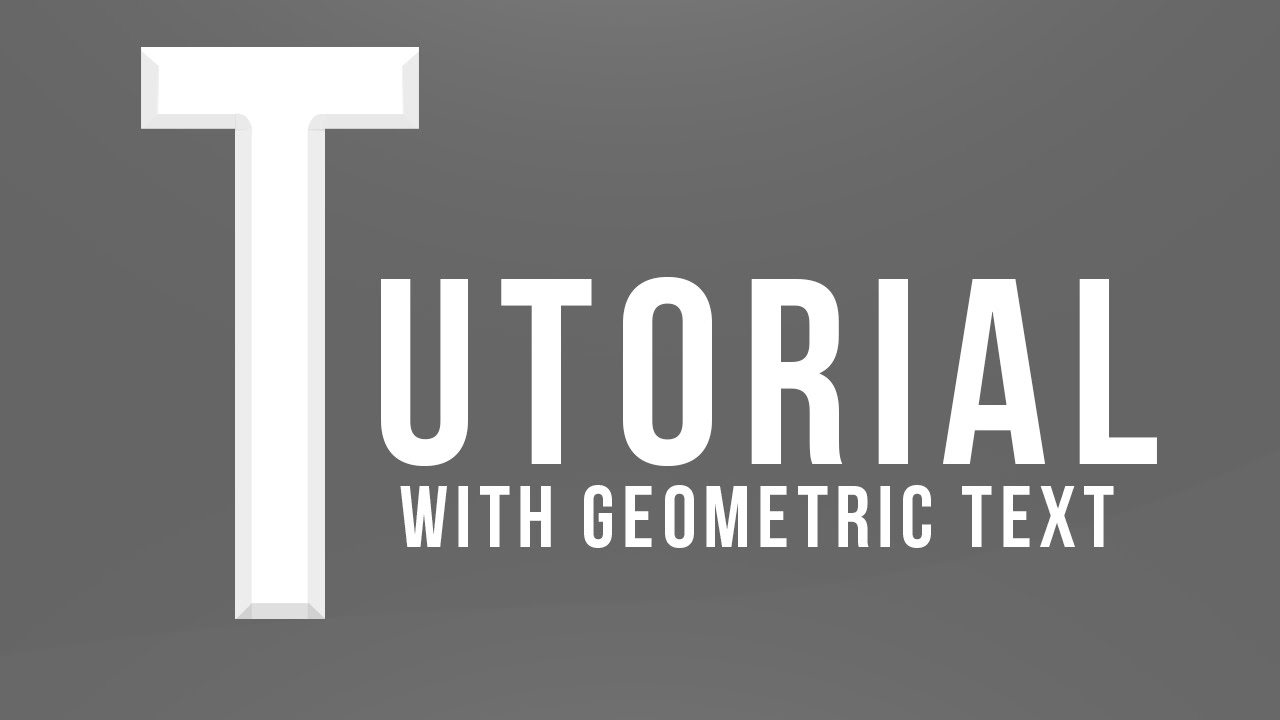 Geometric Text Tutorial - YouTube