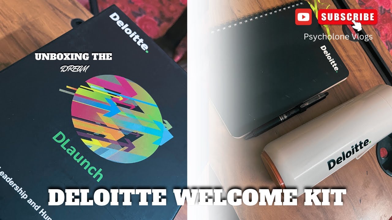 DELOITTE WELCOME KIT UNBOXING THE DREAM OF MANY - YouTube