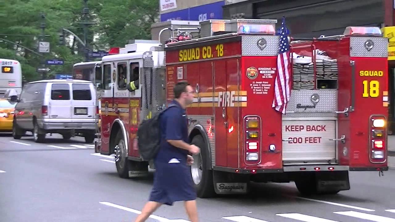 FDNY - Squad 18 - Responding To All Hands Box 1139 - 7/23/12 - YouTube