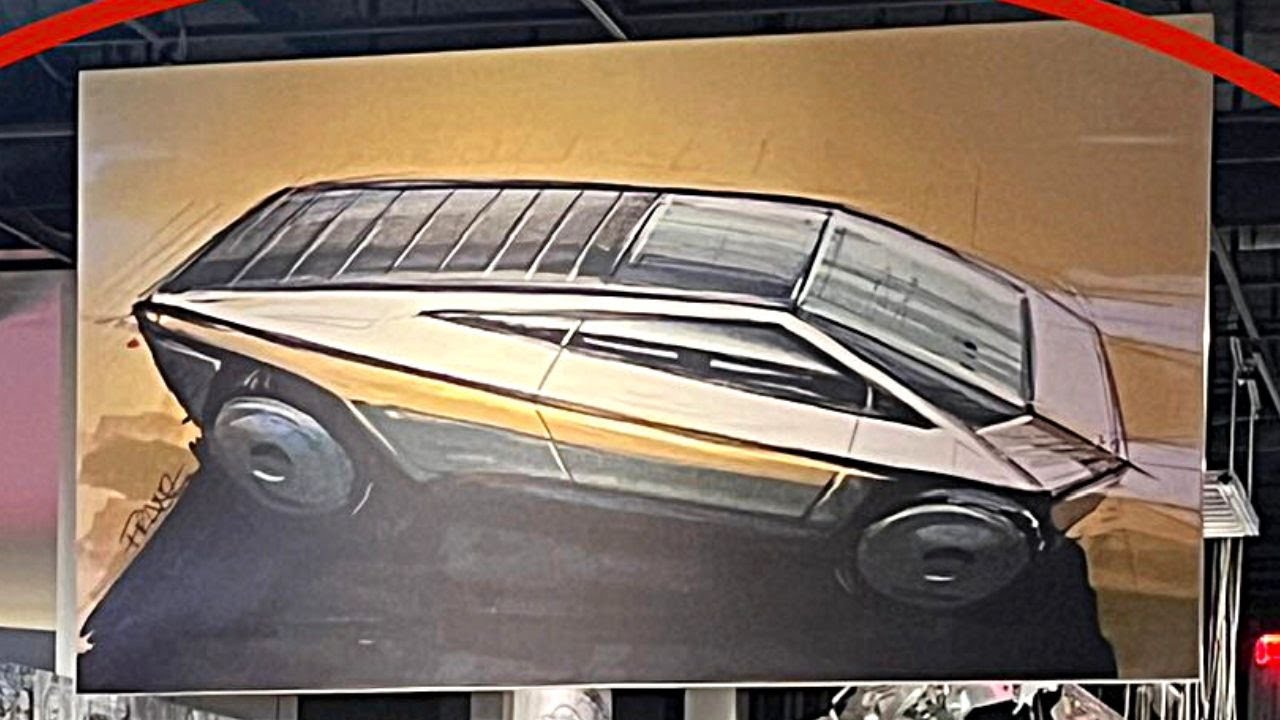 BREAKING! Tesla Shows 2 Door Cybertruck - YouTube