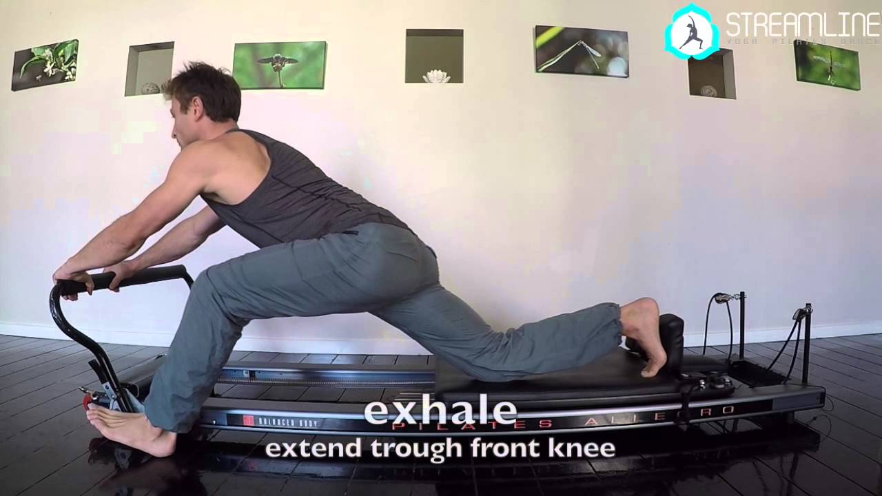 Hamstring and Hip Flexor stretch on Reformer - YouTube
