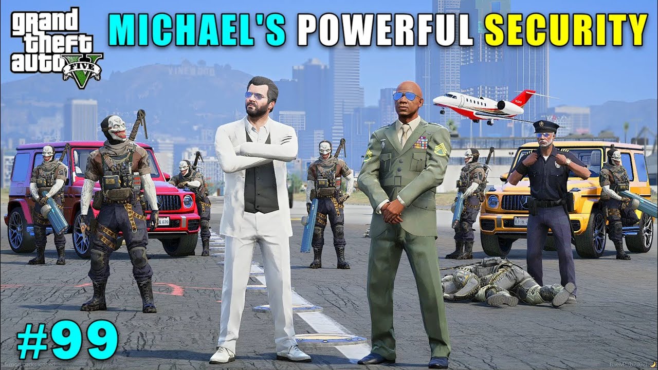 MICHAEL SECURITY ATTACK MILITARY BASE | GTA 5 GAMEPLAY #99 - YouTube