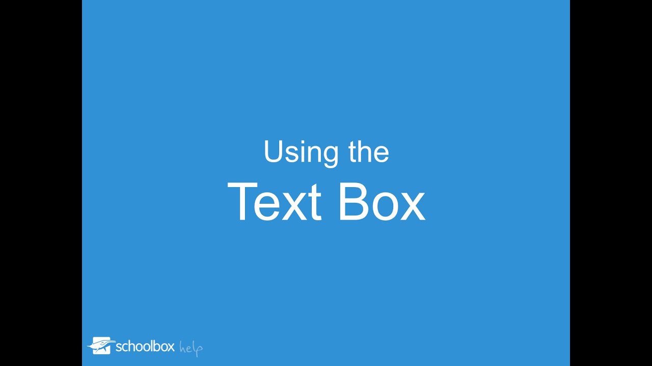 Using the Text Box - LMS Tools - YouTube