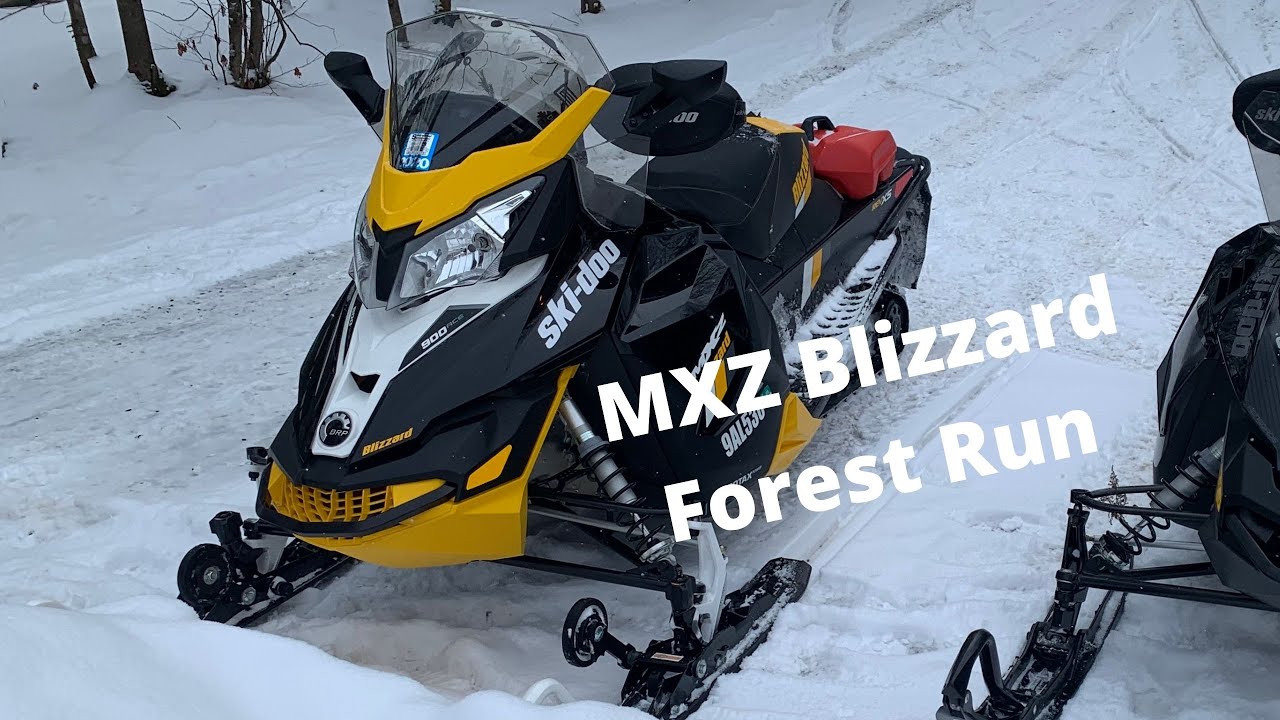 Skidoo mxz blizzard muskoka trail ride along pov - YouTube
