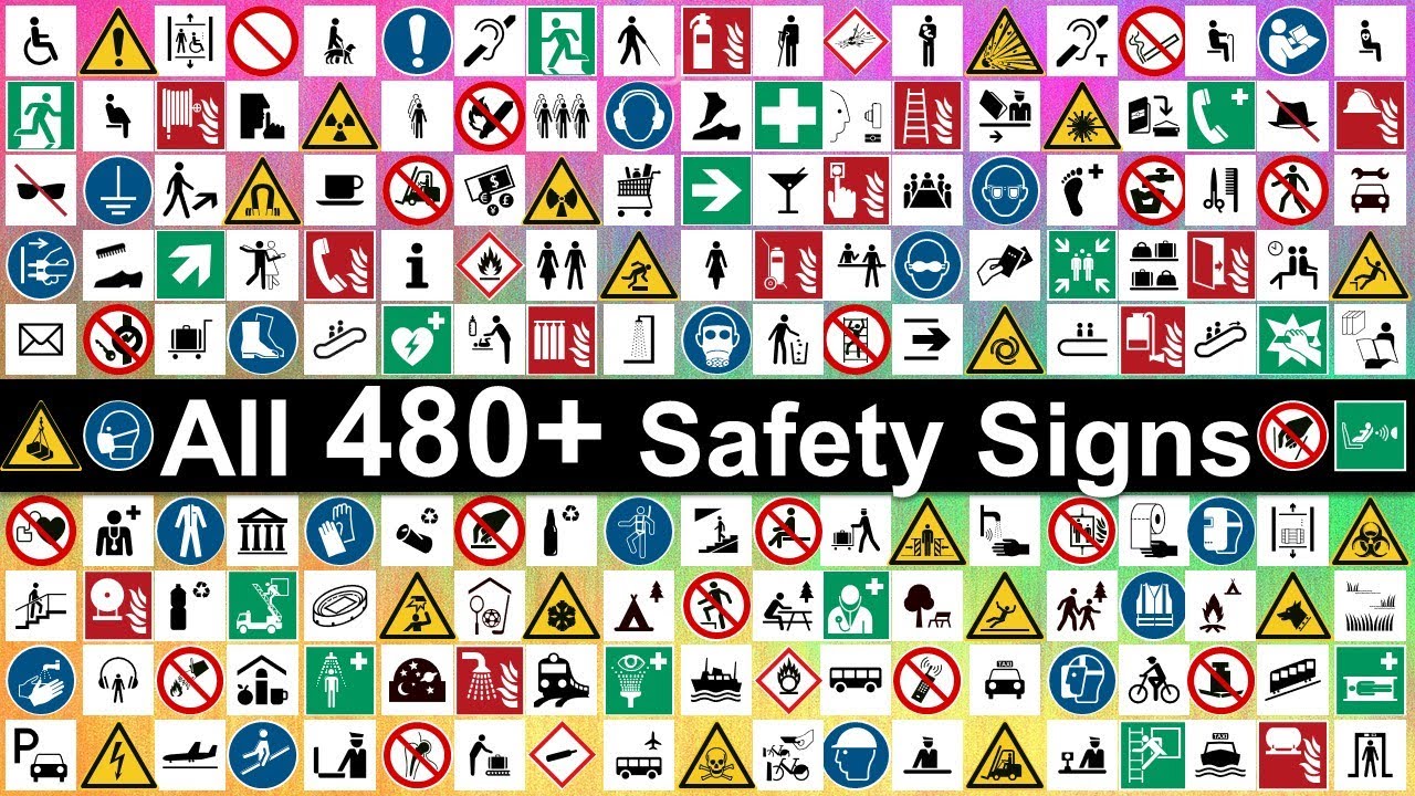 All 480+ Safety and Public Signs with their Meanings | Health and ...
