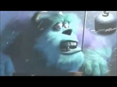 Sully get scared slow motion - YouTube